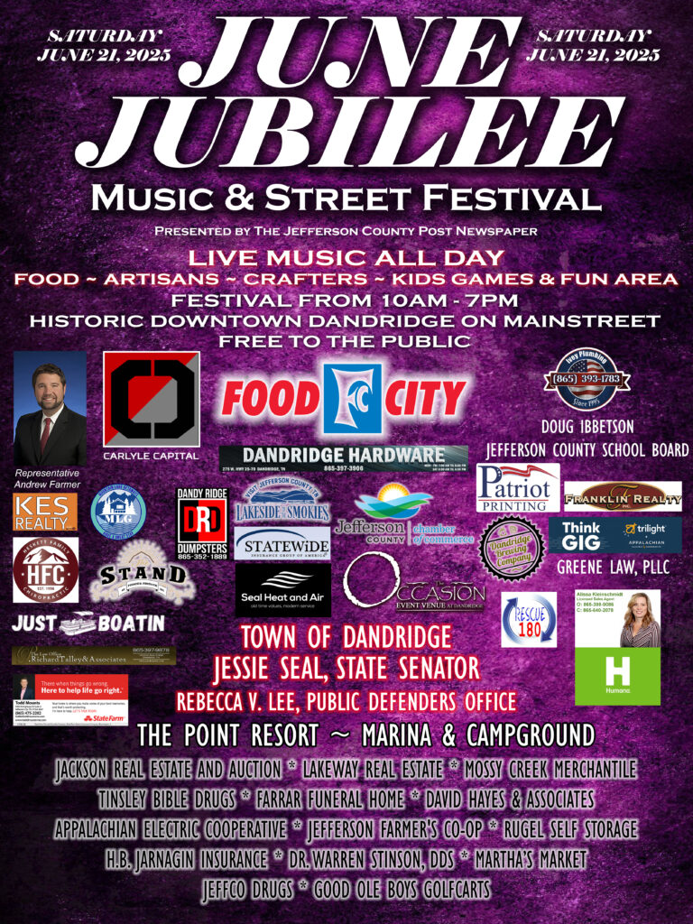Events from June 20, 2015 – October 15, 2015 – Town Of Dandridge Tennessee